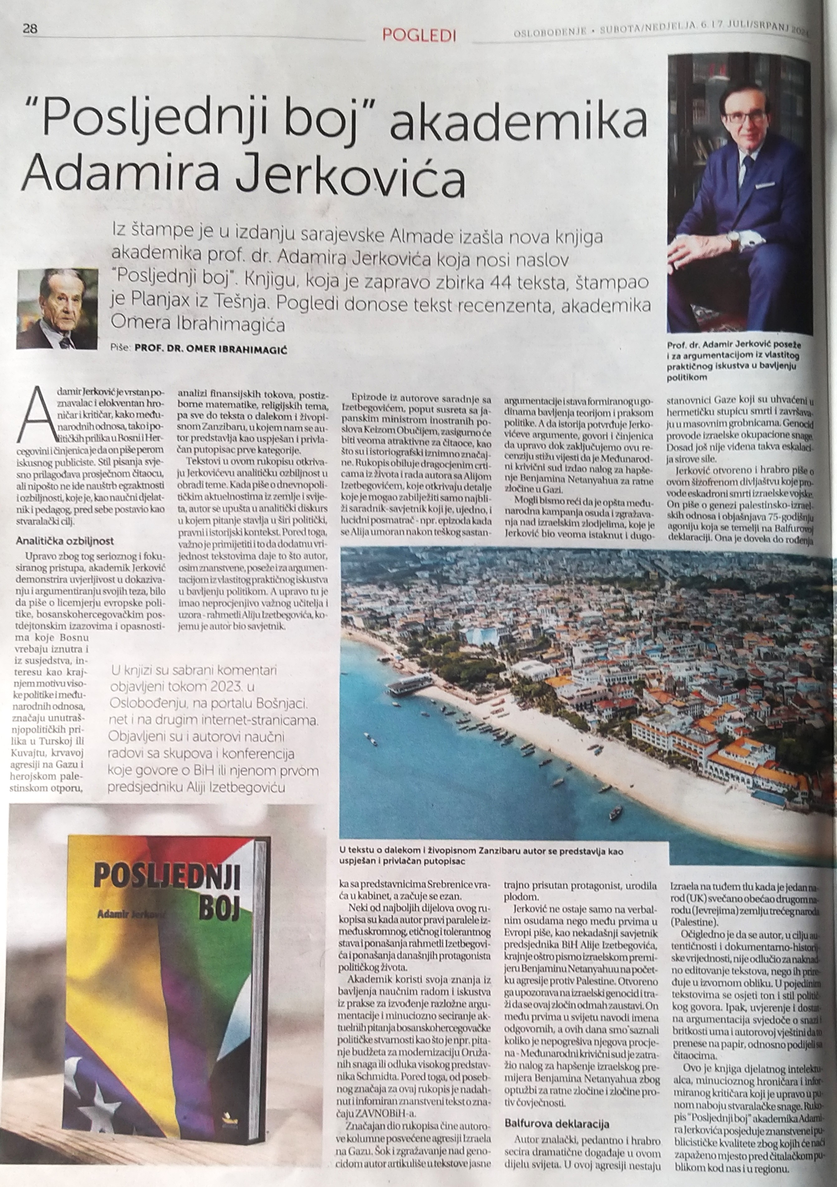 „POSLJEDNJI BOJ“ AKADEMIKA ADAMIRA JERKOVIĆA — Bosnjaci.Net