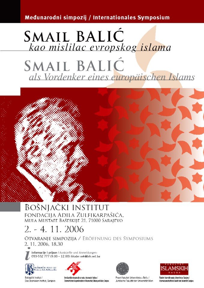 SMAIL BALIÆ KAO MISLILAC EVROPSKOG ISLAMA — Bosnjaci.Net